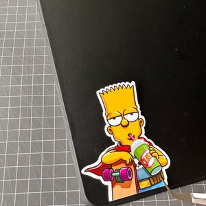 Bart Simpson Vinyl Sticker - Etsy