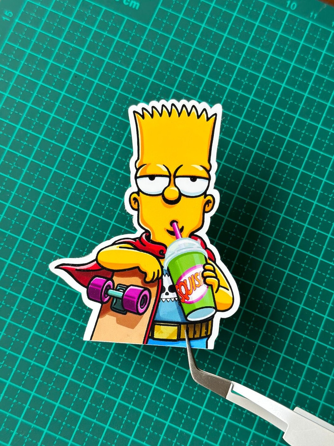 Bart Simpson Vinyl Sticker - Etsy