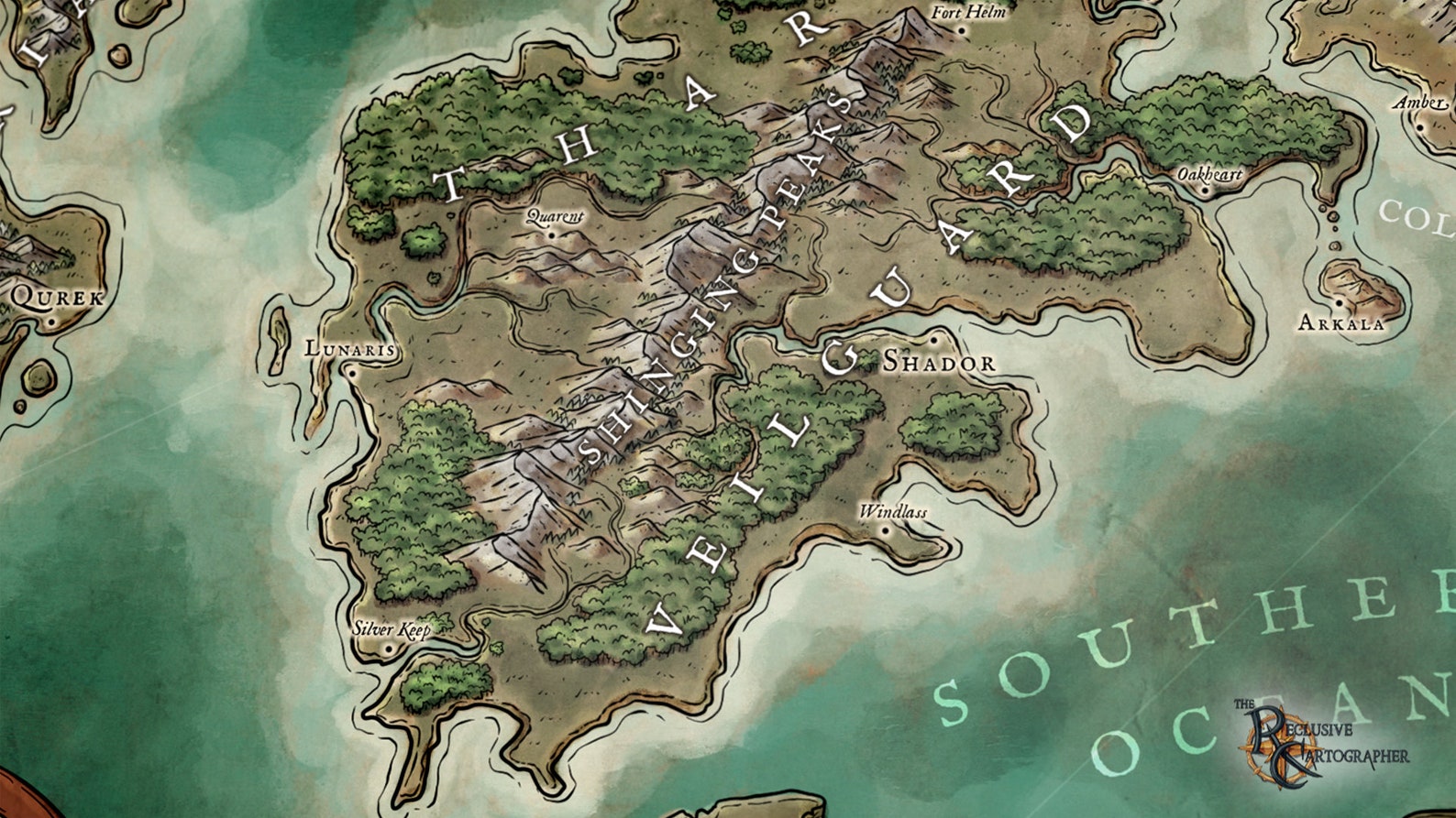 Regionale Fantasy-Karte: Die Inseln von Korrentis - Digitale Karte DnD ...