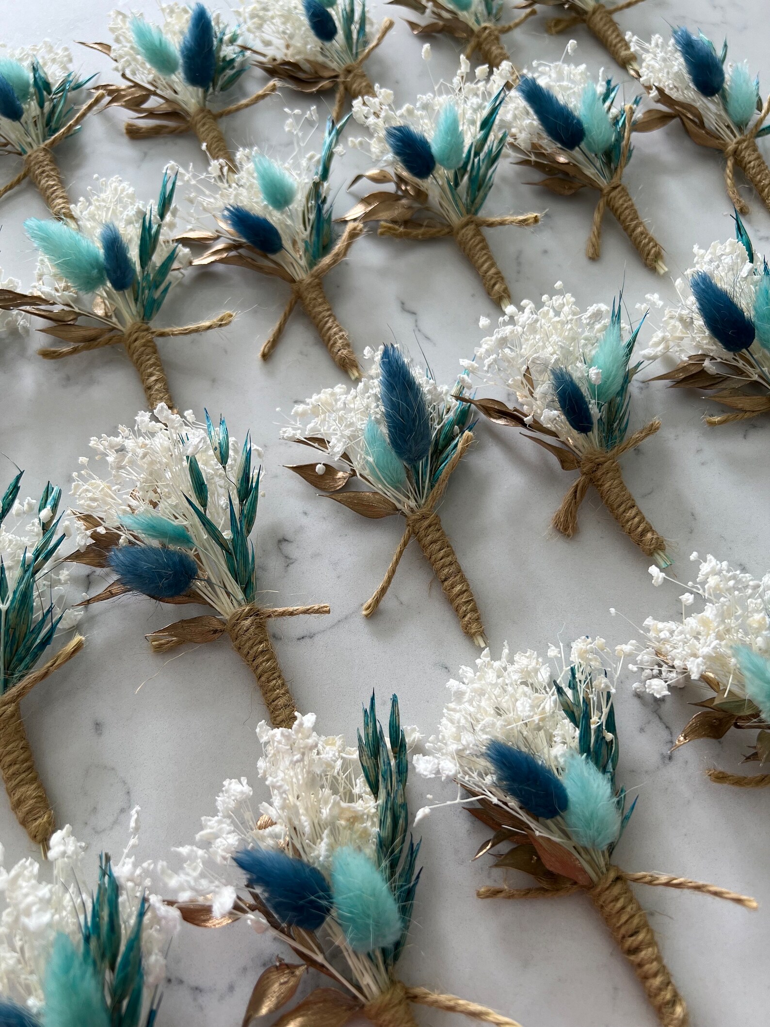 Dried Flower Buttonholes / Boutonnière / Boho Buttonhole / Ivory Dried ...