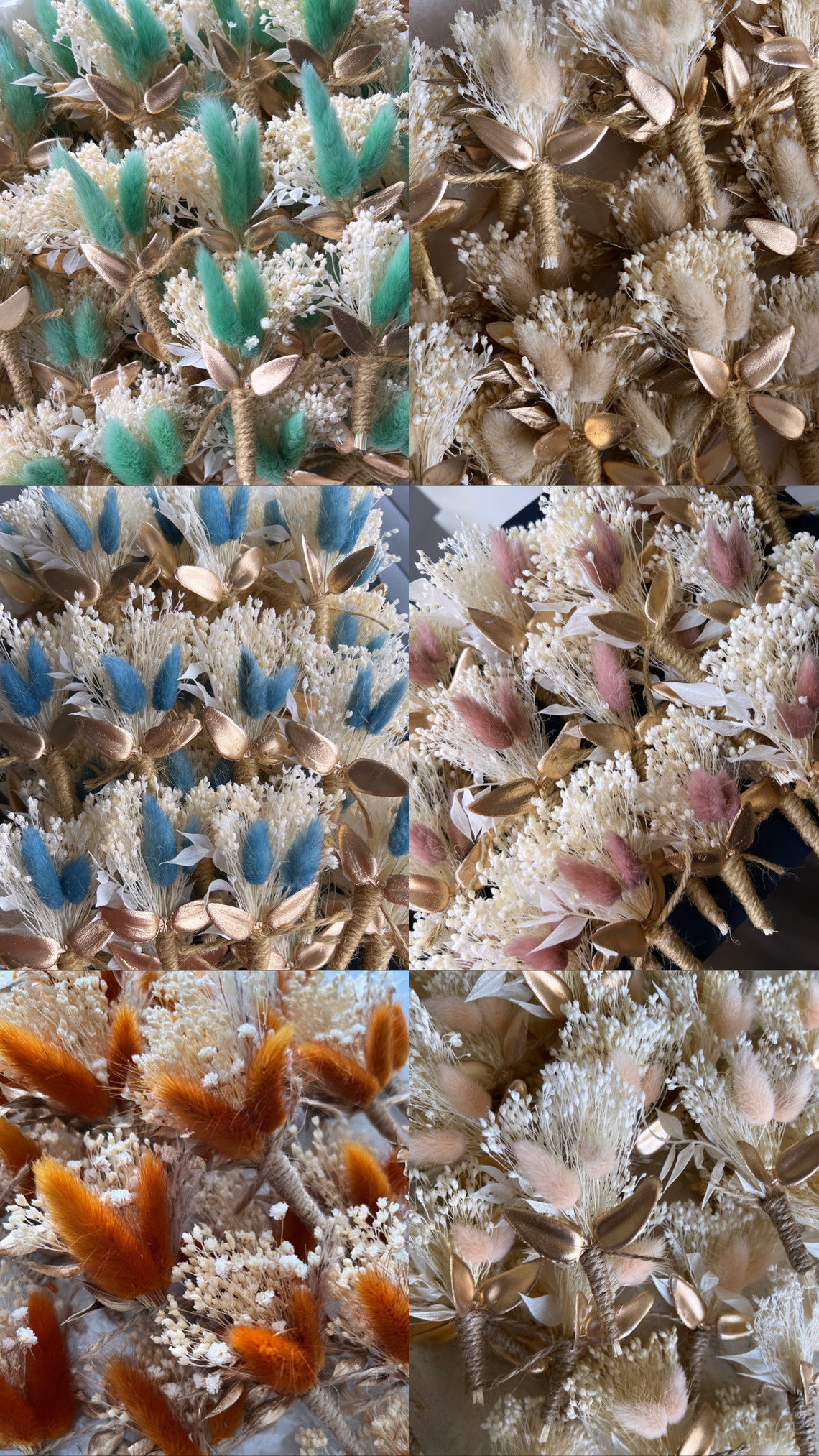 Dried Flower Buttonholes / Boutonnière / Boho Buttonhole / Ivory Dried ...