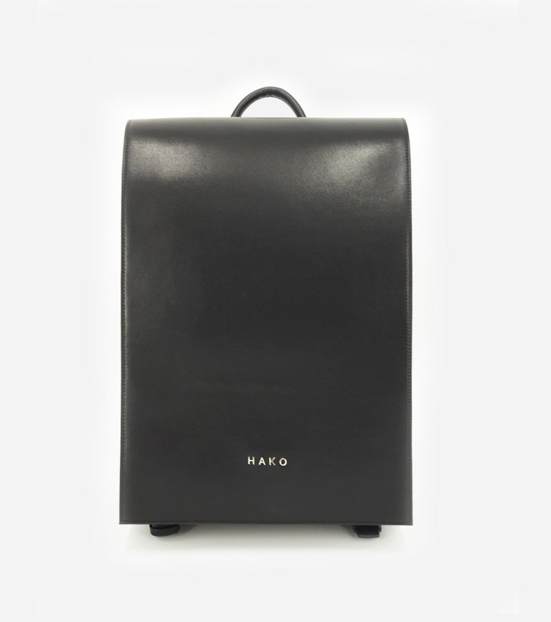 Japanese Randoseru Backpack in Black | Men 13" & 15" Laptop MacBook ...