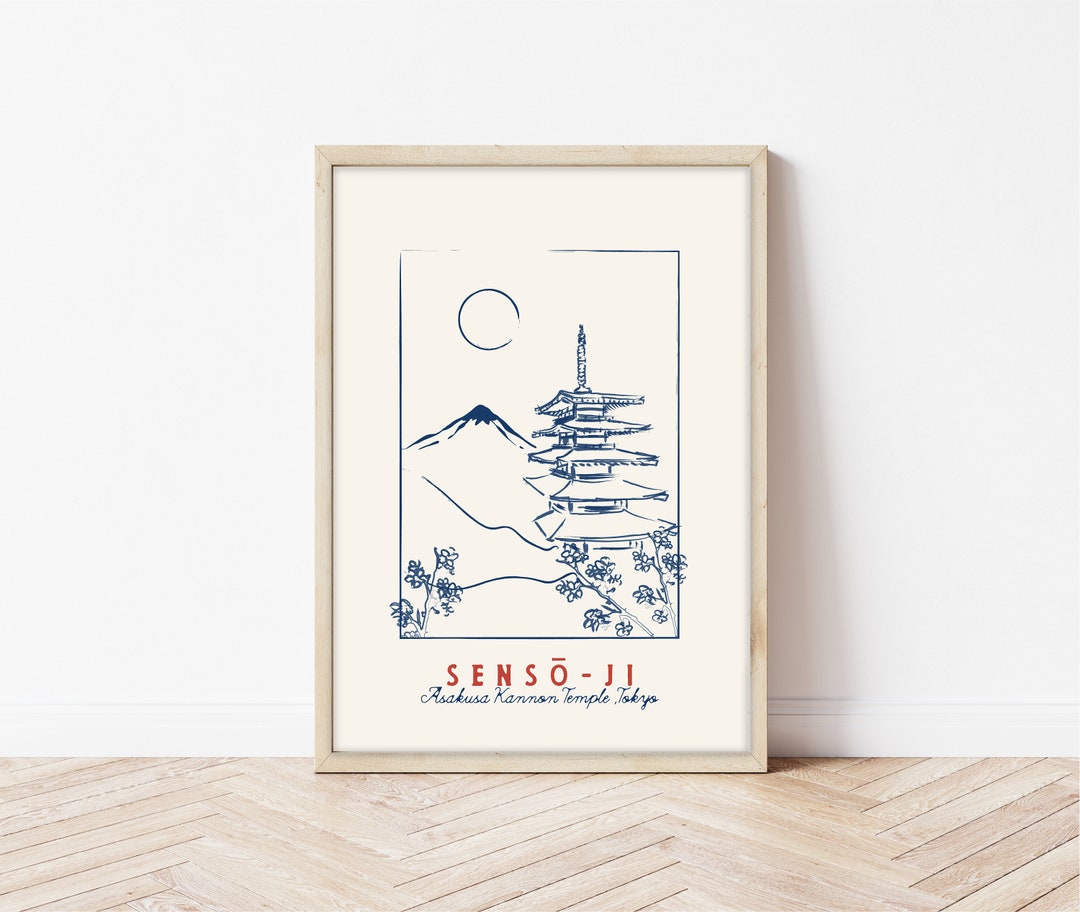 Senso-ji Temple Print - Poster - Japan Wall Art - Etsy