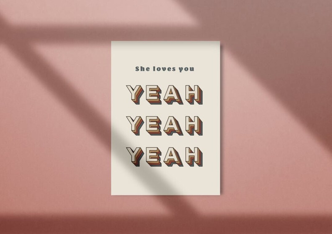 Digital Download - She Loves You - Yeah Yeah Yeah - Instant Download ...