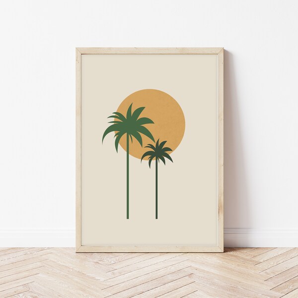 Boho Palm Tree - Etsy