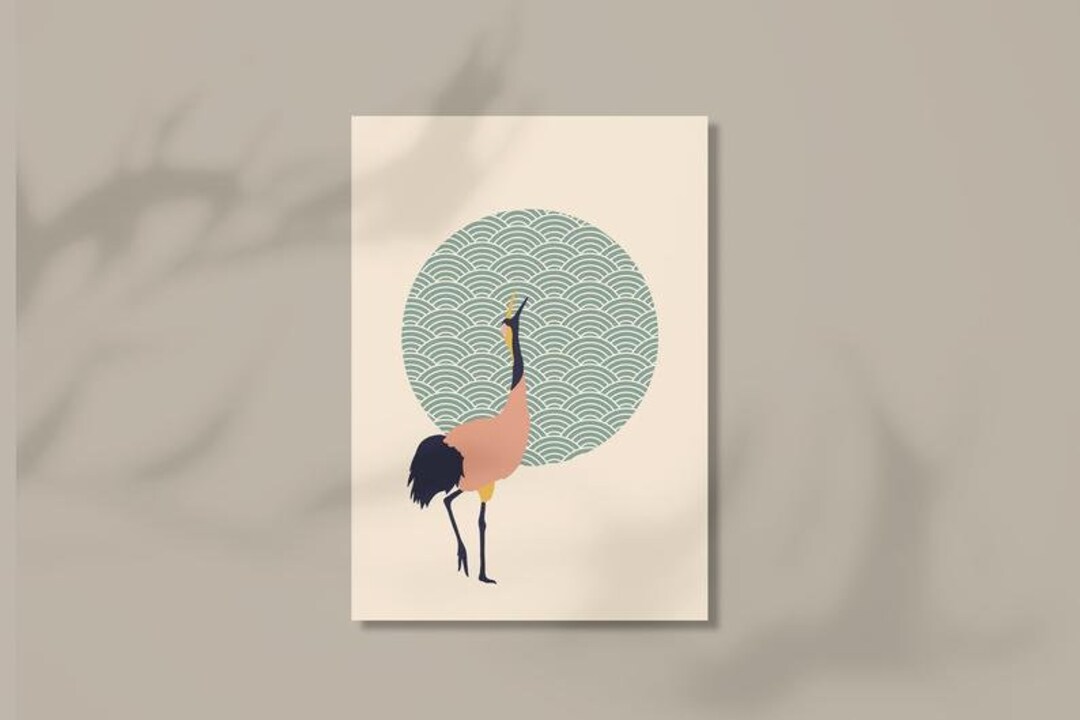 Digital Download - Crane Poster - Instant Print - Etsy