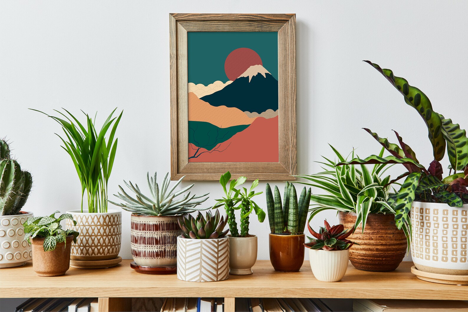 Japanese Wall Art Japan Mount Fuji Scenery Retro - Etsy