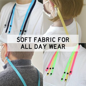 Set of 4, No Fraying, Washable Mask Lanyard/necklace Made With High ...