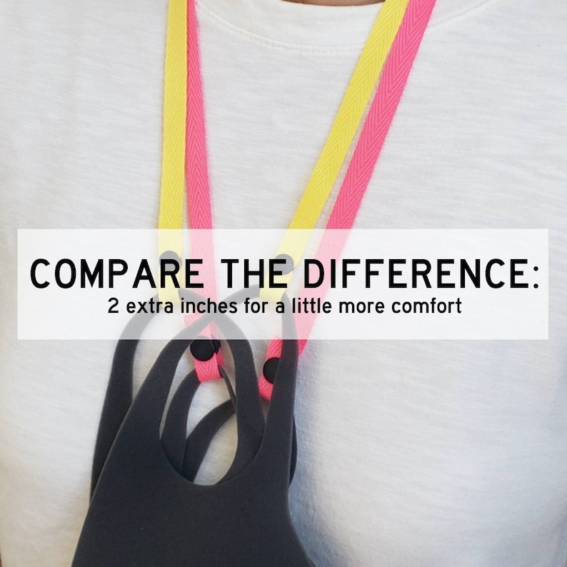 Set of 4 No Fraying Washable Mask Lanyard/necklace Made With | Etsy