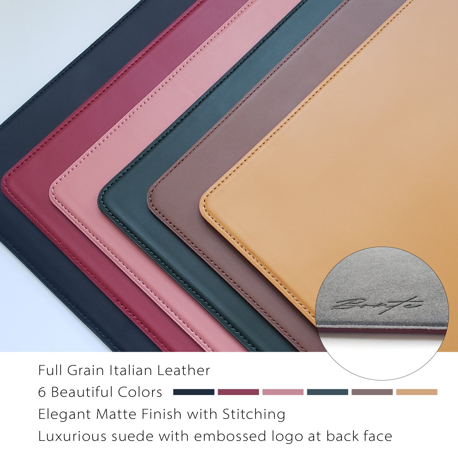 Multi-purpose Italian Leather Pad for Home and Office, Mouse Pad ...