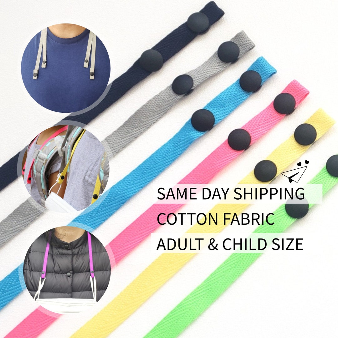 Set of 4, No Fraying, Washable Mask Lanyard/necklace Made With High ...