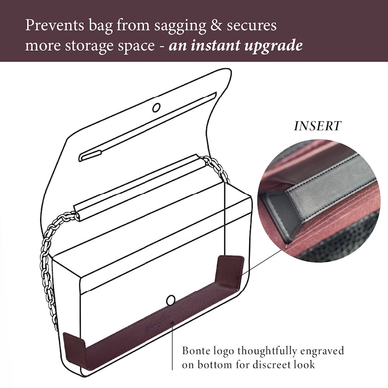 WOC Shaper With WINGS in Italian Leather! Chanel WOC Base Insert ...