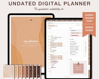 Boho Digital Planner, iPad Planner, Digital Planner, Goodnotes Planner ...