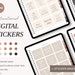 Digital Stickers Set Brown Edition Digital Planner Stickerbook for ...