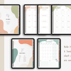 PASTEL Digital Planner, iPad Planner, Digital Planner, Goodnotes ...
