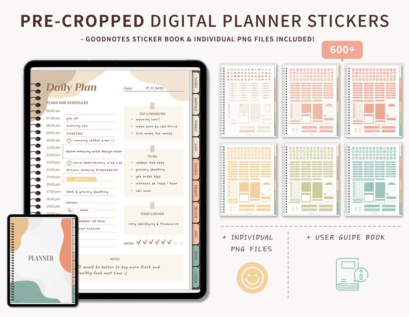 PASTEL Digital Planner Ipad Planner Digital Planner - Etsy