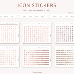 Digital Stickers Set | Pink Edition | Essentials Digital Planner ...