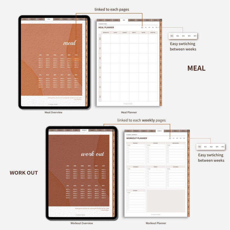 Aesthetic Digital Planner Ipad Planner Digital Planner - Etsy