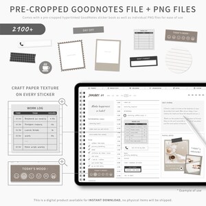 UNDATED Digital Planner, Minimalist Black Life Planner, iPad Notability ...