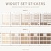 Digital Stickers Set Brown Edition Digital Planner Stickerbook for ...
