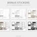 Digital Stickers Set Black Edition Digital Planner - Etsy