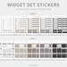 Digital Stickers Set | Black Edition | Digital Planner Stickers ...