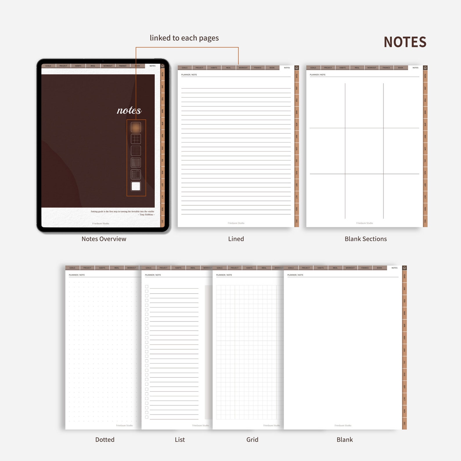 Aesthetic Digital Planner Ipad Planner Digital Planner - Etsy