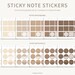 Digital Stickers Set Brown Edition Digital Planner Stickerbook for ...