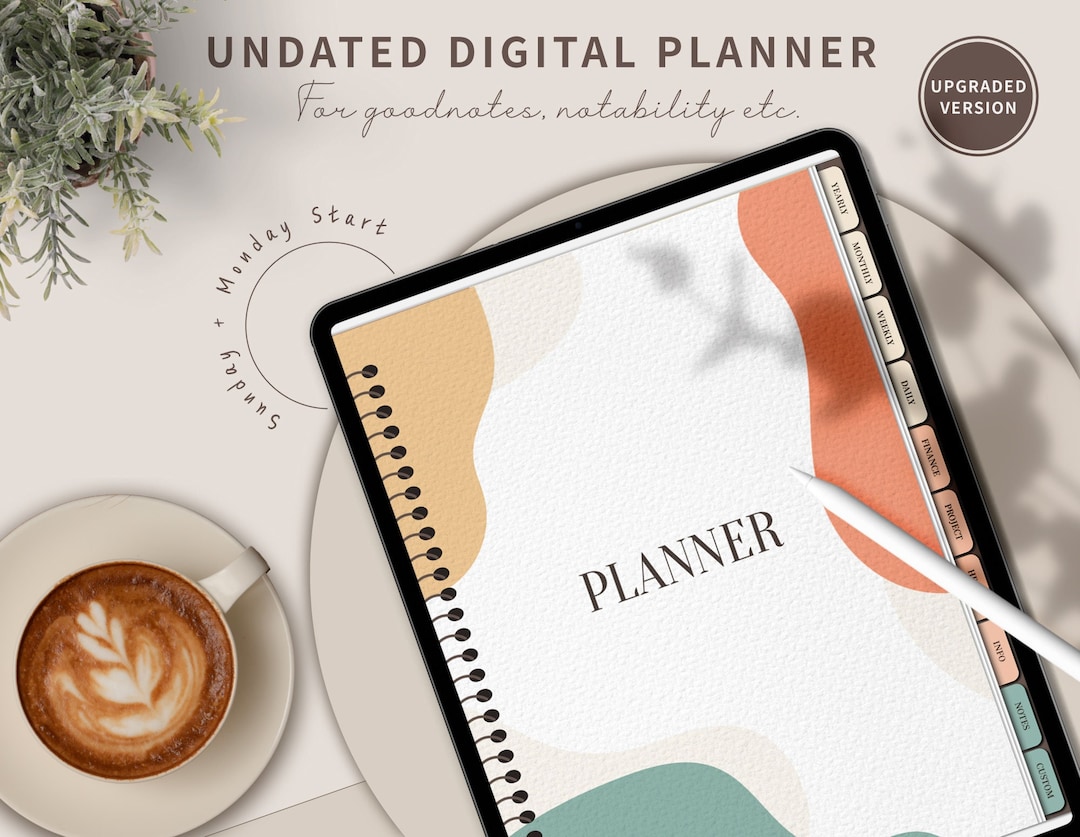 PASTEL Digital Planner, iPad Planner, Digital Planner, Goodnotes ...