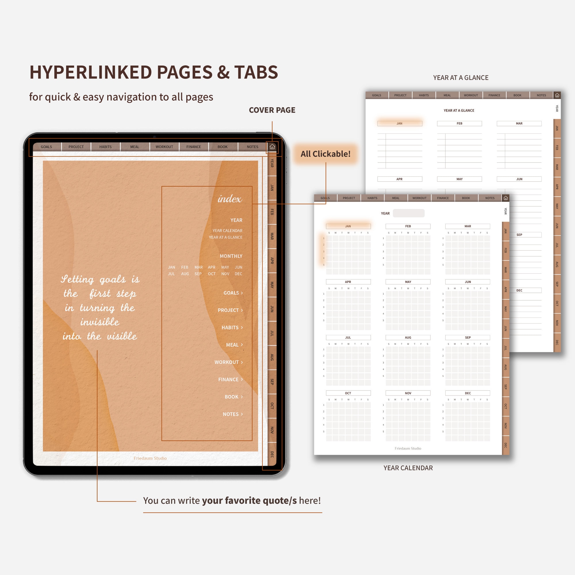 Aesthetic Digital Planner Ipad Planner Digital Planner - Etsy