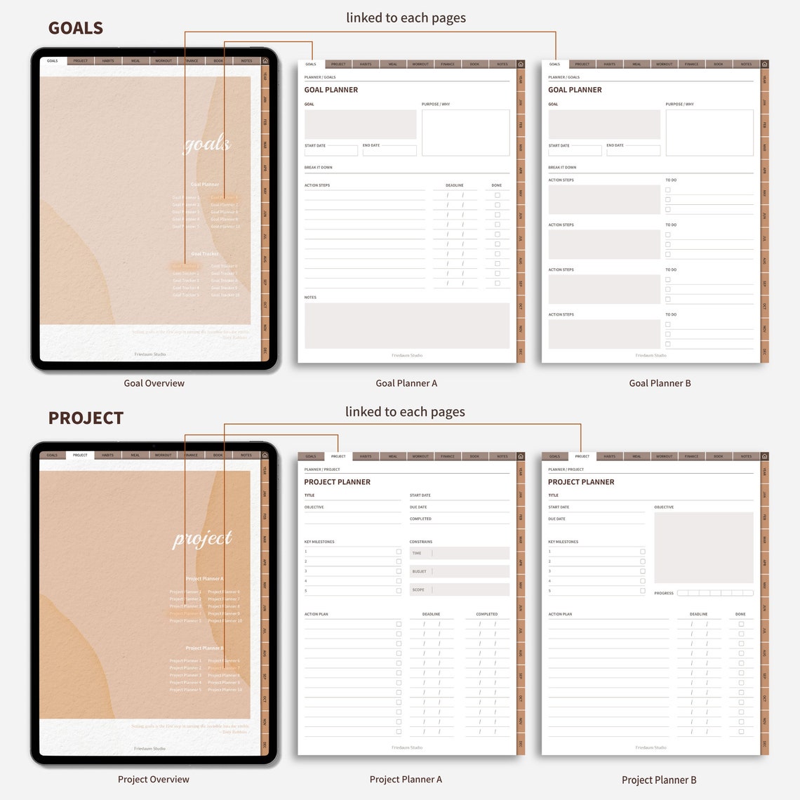 Aesthetic Digital Planner Ipad Planner Digital Planner - Etsy