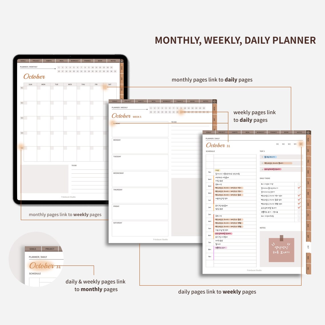 Aesthetic Digital Planner Ipad Planner Digital Planner - Etsy
