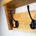 Slim Coat Rack & Narrow Shelf, Solid Oak, Sizes From 30cm to 120cm - Etsy