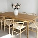 Scandi Style Dining Table - Solid Oak - Etsy UK