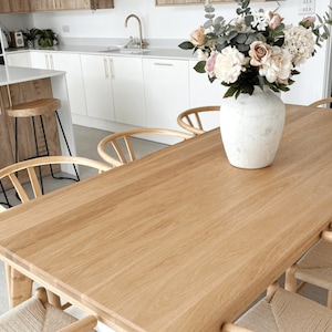 Scandi Style Dining Table - Solid Oak - Etsy UK