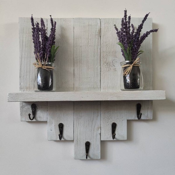 Shelf With Hooks - Etsy