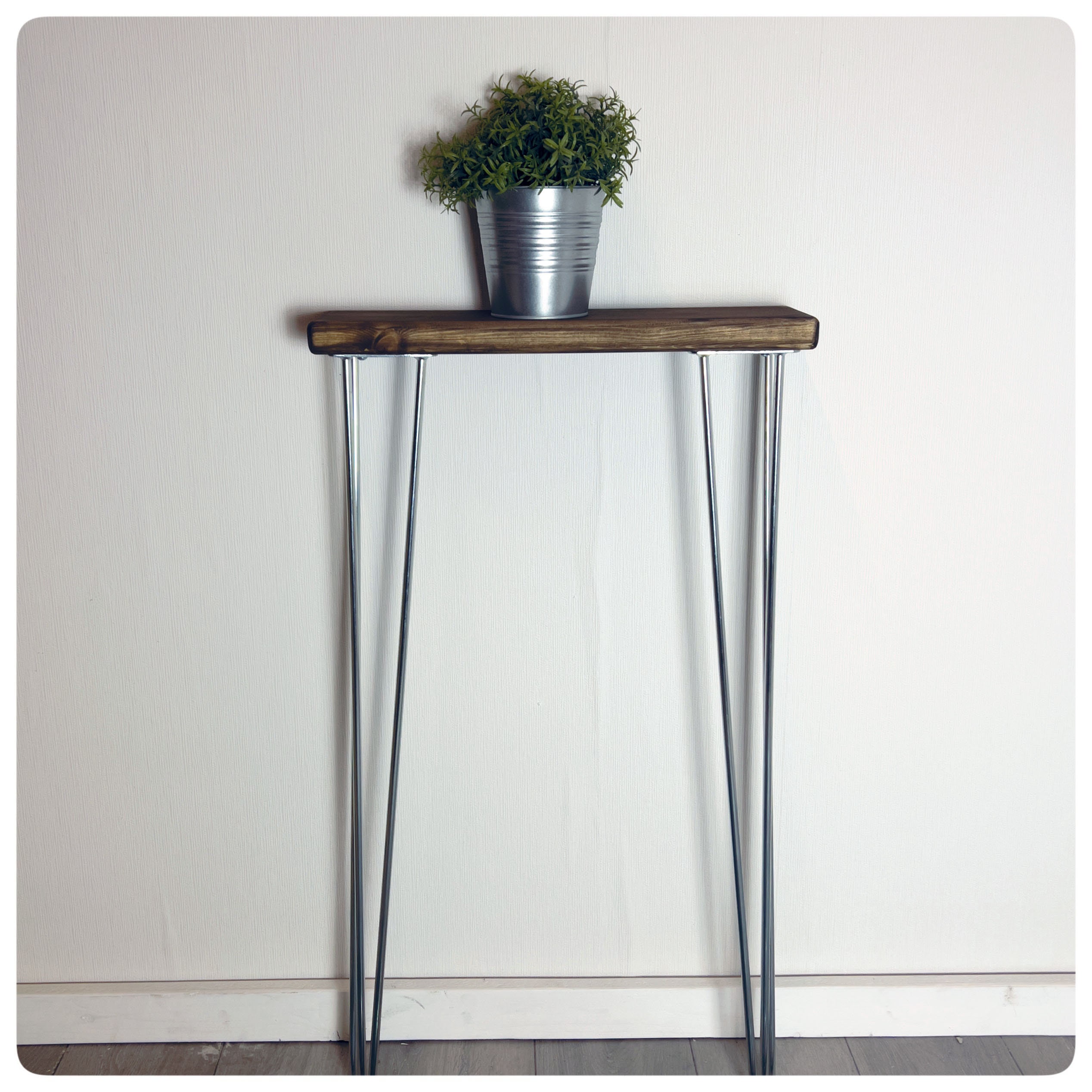 Narrow Console Table Various Leg Options / Skinny Walnut - Etsy