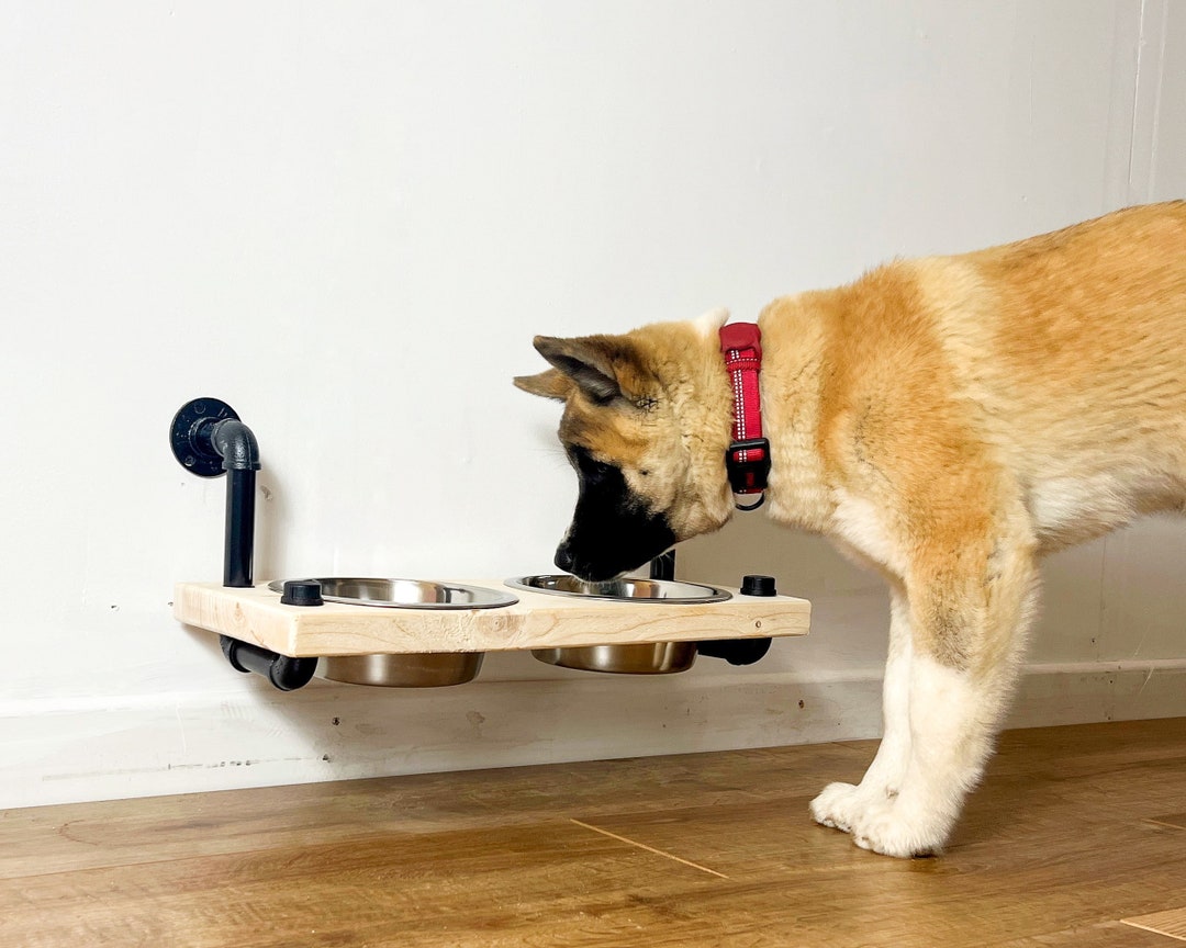 Wall Mounted Dog Bowl/ Pet Feeder - Etsy
