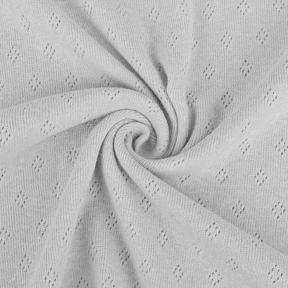 Pointelle Knit Fabric Cardigan Jersey Tiny Holes Knit Fabric Etsy