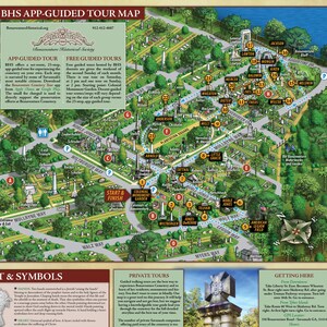 Bonaventure Cemetery Illustrated Map (folded) - Etsy