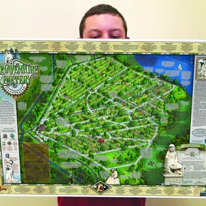 Bonaventure Cemetery Illustrated Map (folded) - Etsy