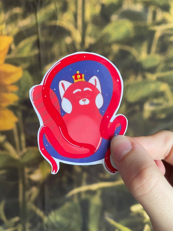 Turning Red Sun Yee Red Panda Transparent Sticker - Etsy