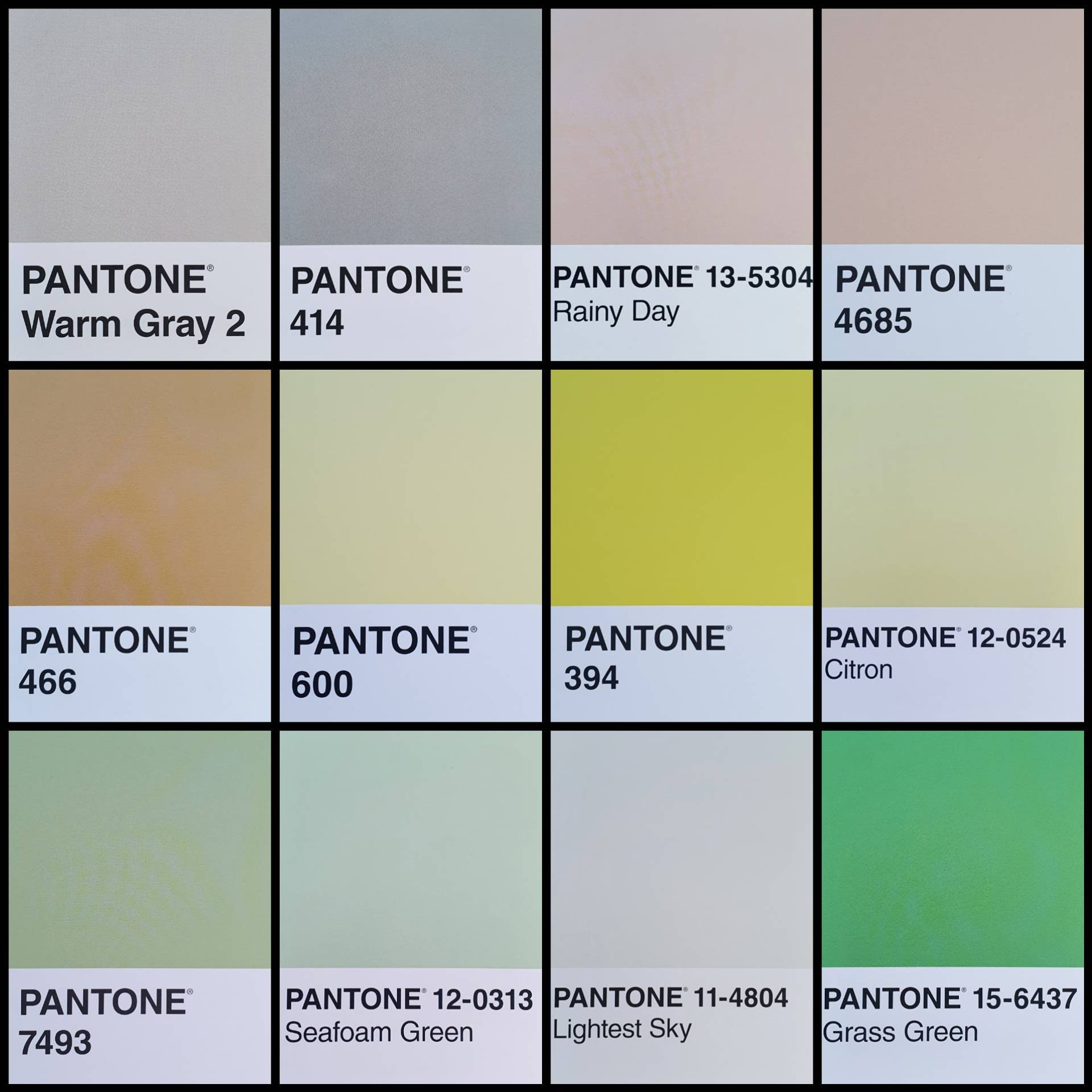 Personalised Pantone Cards - Etsy