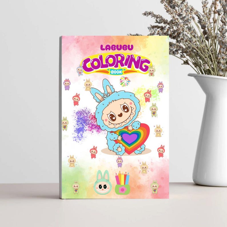 Labubu Back to School Printable Coloring Book: Kids' Activity Sheets ...