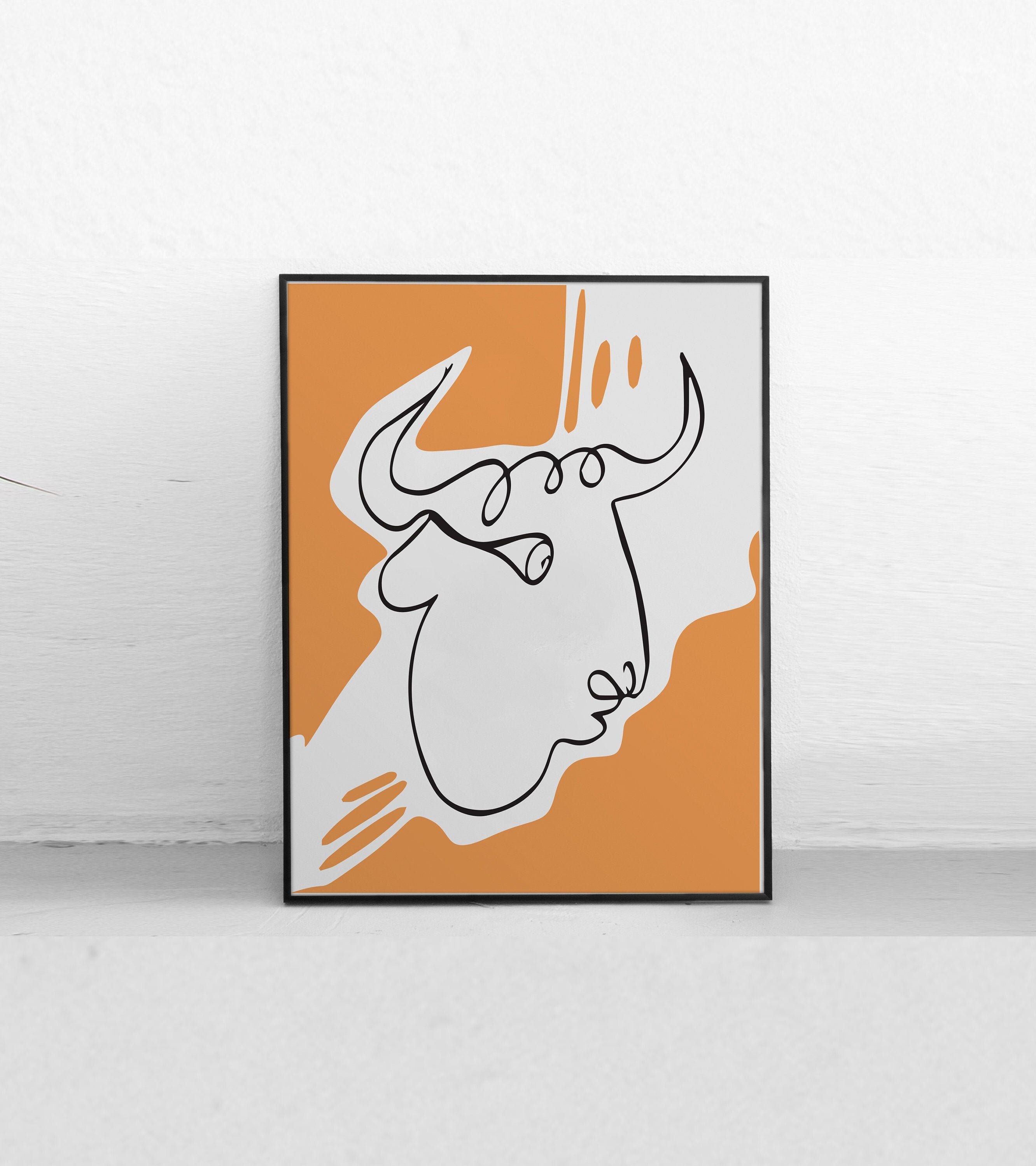 Picasso Line Drawings Bull