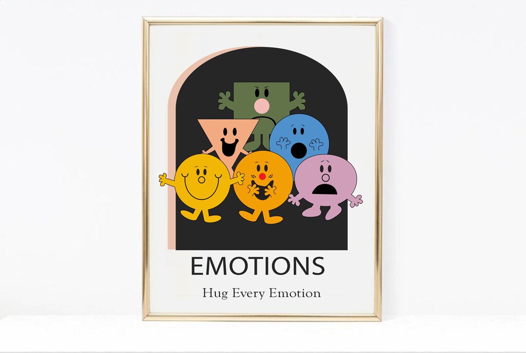 Emotions Poster / Funny Wall Art / Kids Room Decor / Playroom Wall Art ...