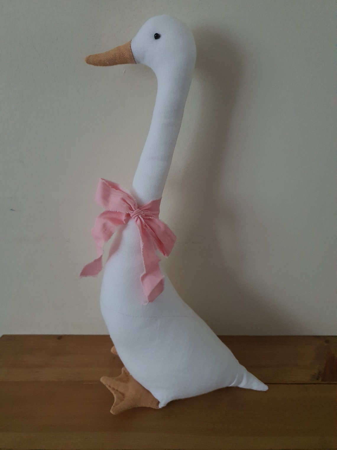 Medium Sized Mr Goose. Handmade Linen Goose. Home Decor and Gift Idea ...