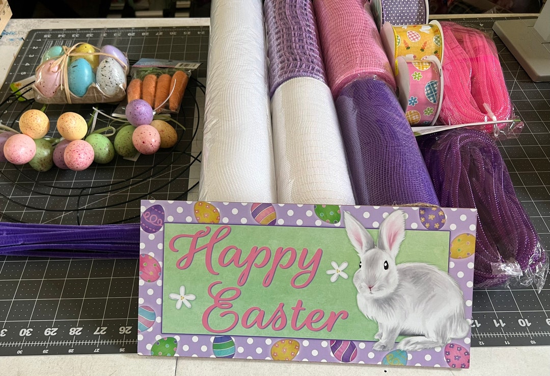 Easter Wreath Kit, Seasonal Wreath Kit, Wreath Kit - Etsy