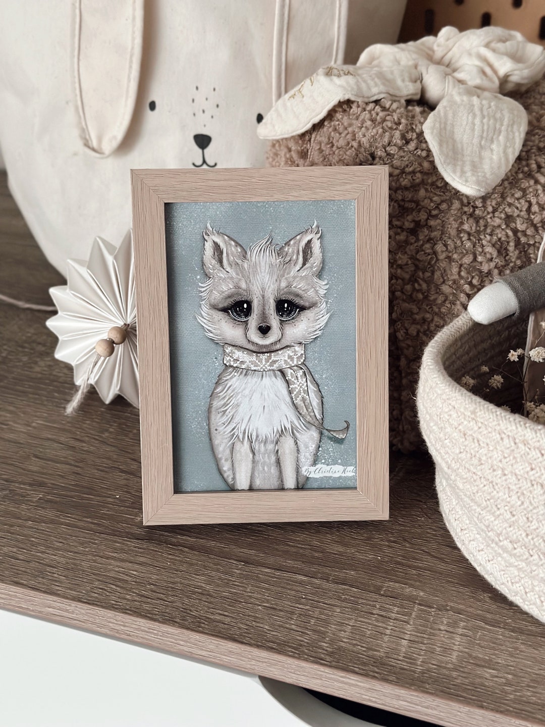 Arctic Fox Ask Poster by Christine Hoel - Etsy