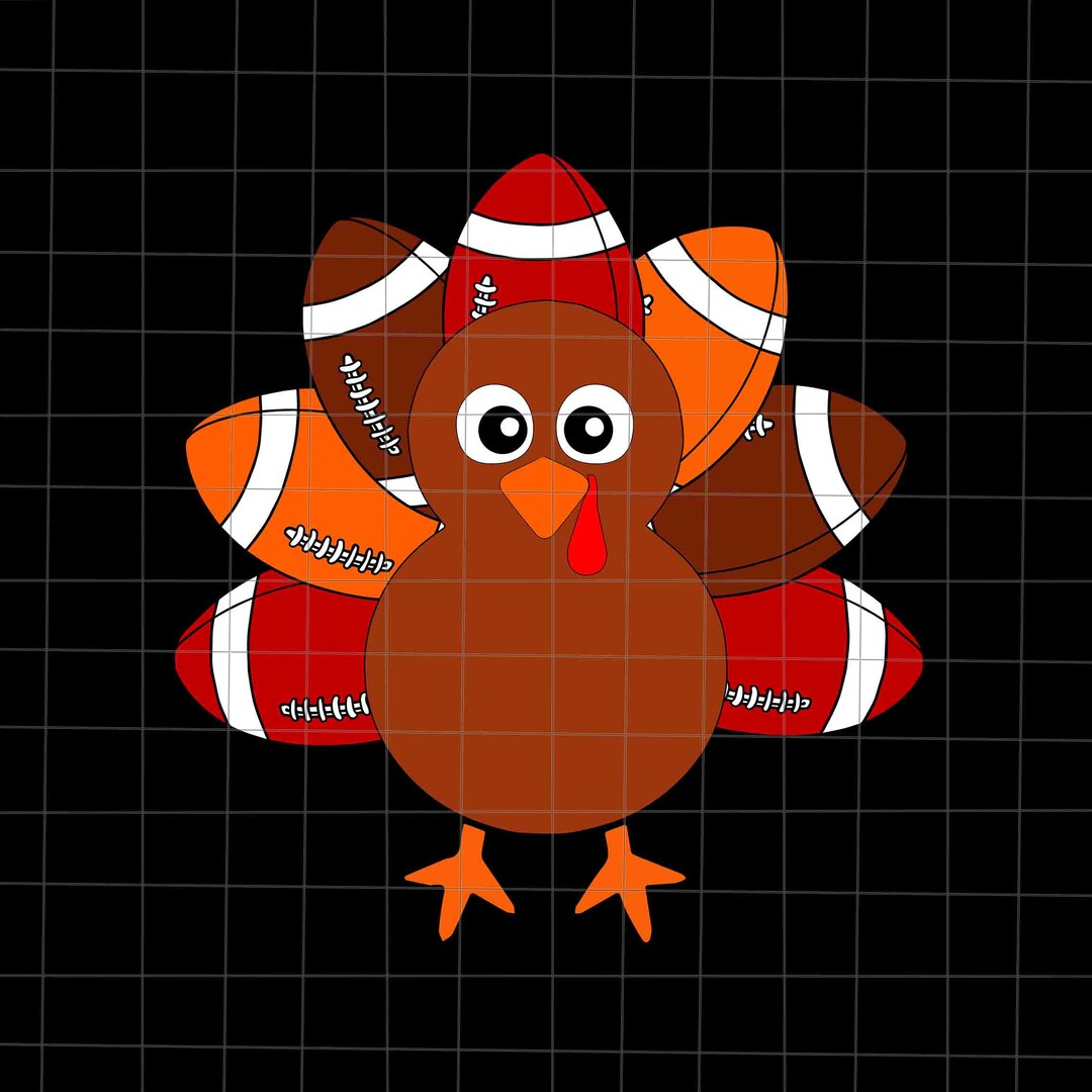 Turkey Football Svg Football Thanksgiving Svg Football - Etsy